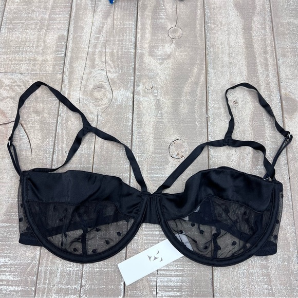 Fleur du Mal | Intimates & Sleepwear | B5 Fleur Du Mal Black Tulle ...